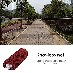 BORDSTRACT Badminton Net, 21.3 x 1.6 Ft Polypropylene Replacement Badminton Net, Professional Regulation Net for Volleyball, Badminton, Pickleball, School, Yard, Training, Entertainment(Date Red)
