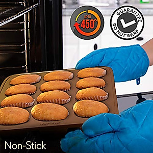 NutriChef 20-Piece Nonstick Kitchen Cookware Set - PTFE/PFOA/PFOS-Free Heat Resistant Kitchen Ware Pots Baking Pan Set w/Saucepan, Frying Pans, Cooking Pots, Oven Pot, Lids, Matt Gold NutriChef