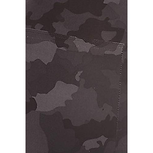 Leggings Depot Womens Flared Casual, Work, Lounge Palazzo Pants Gray Camouflage - Medium