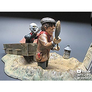 Polar Lights Disney Haunted Mansion: The Grave Robber's Demise/Grave Robbers Reward 1:12 Scale Diorama Model Kit with Moveable Parts