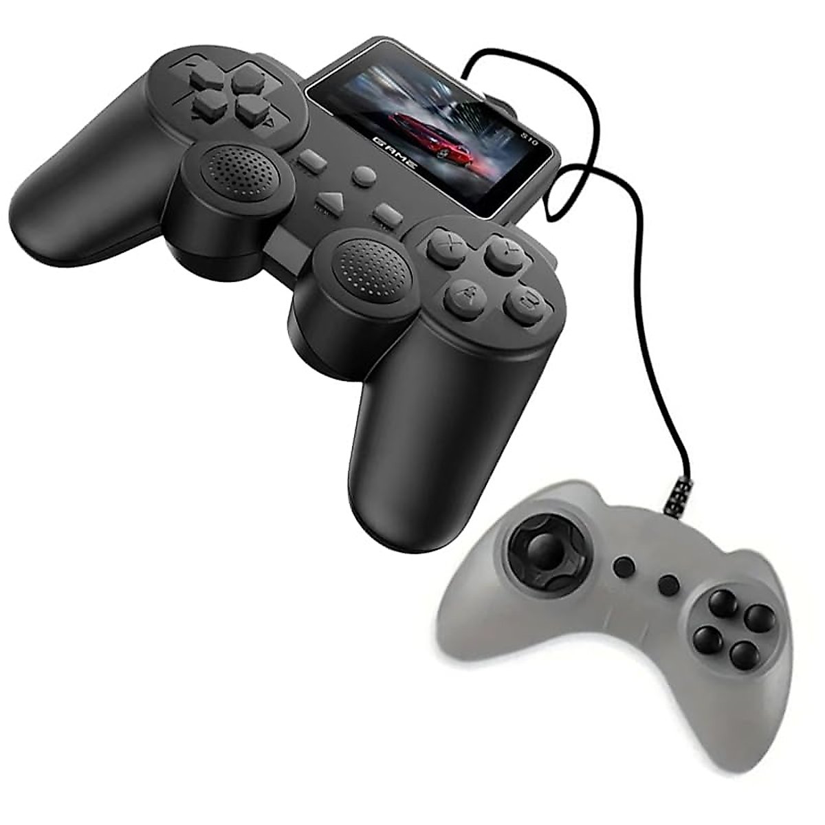 Twin-Video Retro Game Stick Handheld Game Console with 520 FC Games-Portable Video Game Console,Support for Connecting TV & Gamepad Rechargeable Arcade Gaming Player