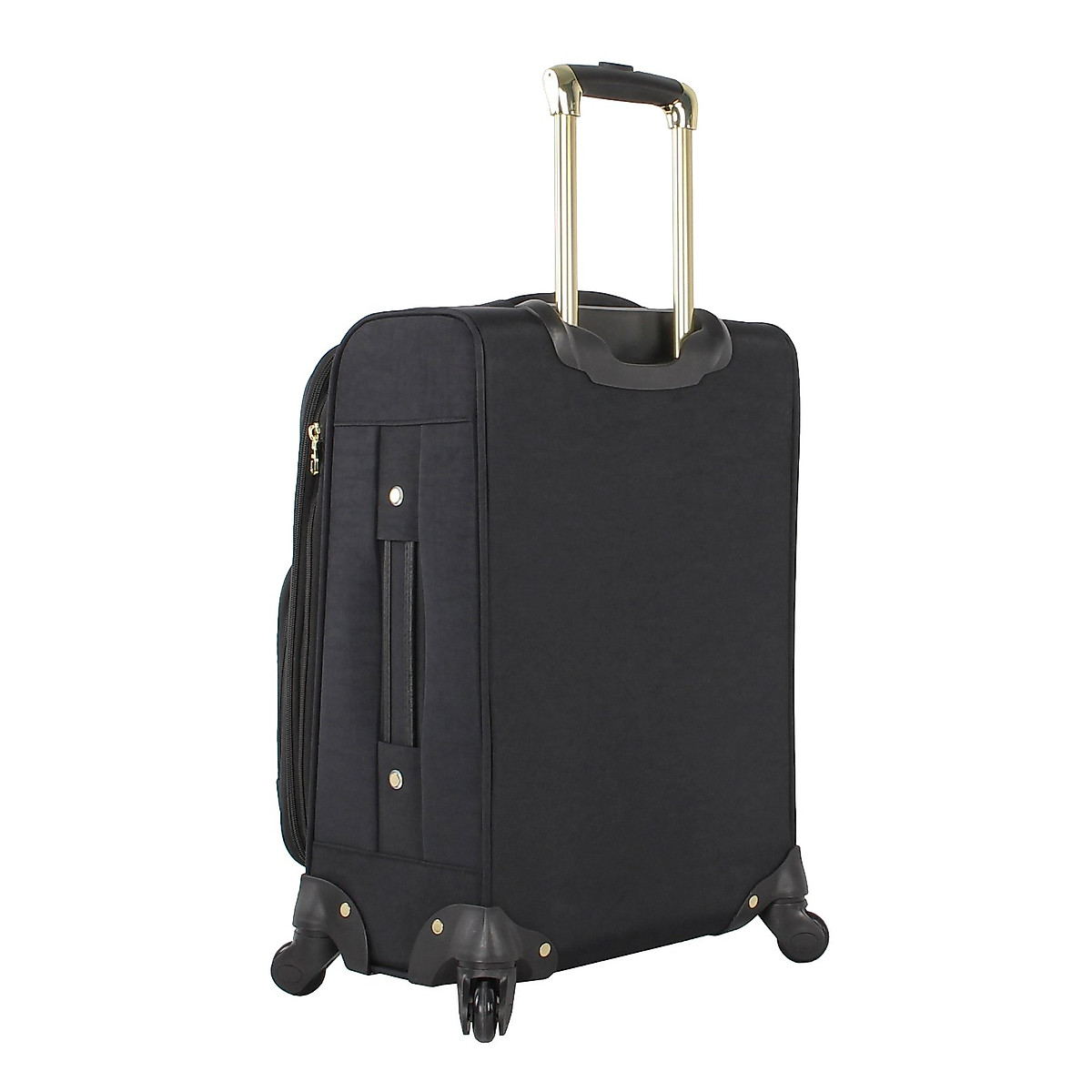 Steve Madden unisex-adult (luggage only) Carry on Bag with Spinner Wheels, Peek-a-boo Black, 20in