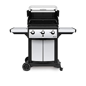 Broil King 946854 Signet 320 Propane Gas Grill, Stainless Steel & Black