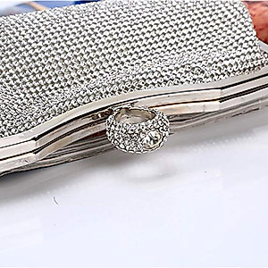 Gaoxin Party Cross Handbag Diamond Women Shoulder Evening Fashion Clutch Bag Rhinestone Bag Flat Hard Clutch Wallet