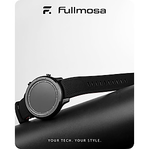 Fullmosa 22mm Silicone Watch Bands No Gaps Compatible for Samsung Galaxy Watch 46mm/Gear S3 Classic/Frontier, Galaxy Watch 3 45mm,(Black+Red)