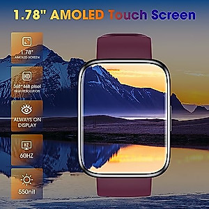 LIVIKEY Smart Watch, Fitness Tracker Watch with Heart Rate Monitor, SpO2, Sleep Tracker, 45mm Fitness Watch IP68 Waterproof Smartwatch for Women Men Step Counter Pedometer for iOS and Android Phones