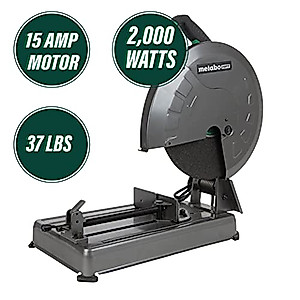 Metabo HPT Metal Chop Saw, 14-Inch Cut-off Wheel, Portable and Lightweight, Powerful 15-Amp Motor (CC14SFS)