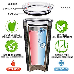 Fufendio Best Friend Birthday Gifts for Women - Friendship Gifts - Vacuum Insulated Tumbler Cup