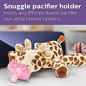 Philips Avent Natural Baby Bottle with Natural Response Nipple, Pink Baby Gift Set with Snuggle, SCD838/03