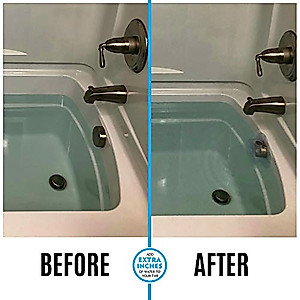 SlipX Solutions Clear Bottomless Bath Overflow Drain Cover and White Suction Shower Basket Caddy