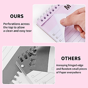 To Do List Notebook for work, 52 Sheets Tear-Off Planning Note Pad 7.5"×10.2", Office Planner, Daily Checklist Notebook, Desk Organization, Office Productivity (Grey)