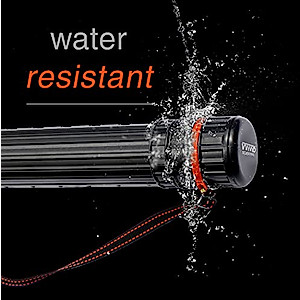 VViViD 25” - 40.75” inch Black Telescoping Storage Tube, with Carrying Strap, for Posters, Documents, Art, Blueprints, and More