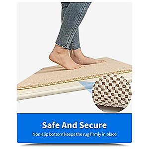 Non-Slip Bathtub Mat, 17x 30 Inch, Shower Mats for Bath Tub, PVC Loofah Bathroom Mats for Wet Areas, Quick Drying