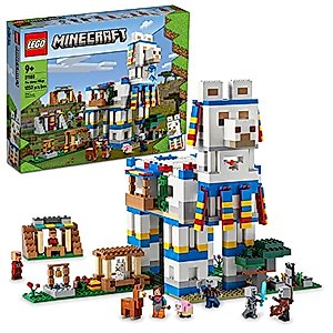 Lego Minecraft The Llama Village, Farm House Toy Building Set 21188, Kids Can Create a Minecraft Village with 6 Customizable Buildings and Minifigures, Minecraft Gift Idea for Kids, Boys & Girls