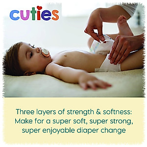 Cuties Baby Wipes | Unscented & Hypoallergenic | 12 Soft-Packs | 864 Total Wipes