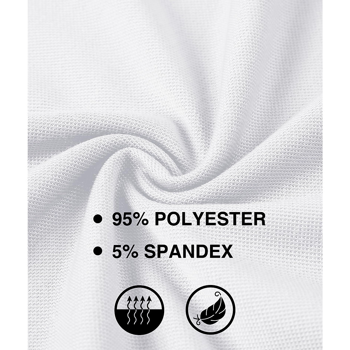 ZITY Mens Polo Shirt Short Sleeve Sports Golf Tennis Shirts for Men Summer Collared Casual Shirt White Black