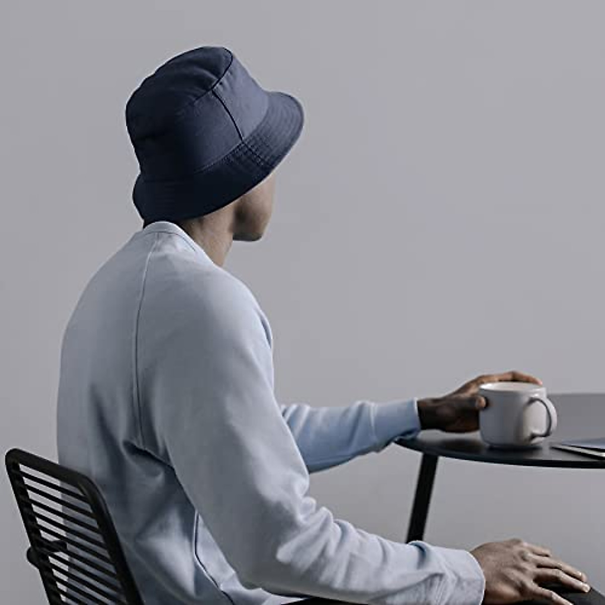 NPJY Bucket Hat for Women Men Cotton Summer Sun Beach Fishing Cap Black