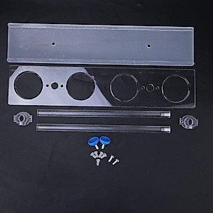 GLOGLOW Funnel Stand, 4 Holes Glass Funnel Stand Organic Glass Funnel Support Adjustable Height Funnel Holder Test Tube Rack Laboratory Accessory Funnel Rack Lab Fix Supplies