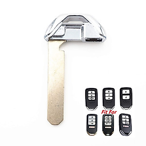 WFMJ Replacement for Honda Accord Civic CR-V CR-Z HR-V Pilot Uncut Smart Remote Emergency Insert Key Blank Blade Fob