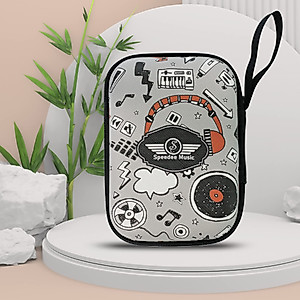 Speedee Music Capo Bundle Gift Pack - 4 Assorted Guitar Picks, Guitar Tuner, 3-1 Capo with Built-in Pick Stand and Pin Puller, Storage Bag for Guitar Accessories