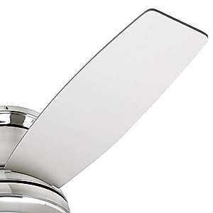 Harbor Breeze Sail Stream 52-in Brushed Nickel LED Indoor Flush mount Ceiling Fan with Light and Remote Control Included (3-Blade)
