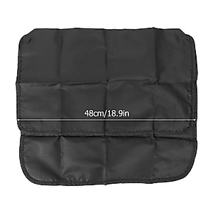 Hairdresser Barber Chair Cover Chair Back Cover Wrap Oxford Fabric Chair Cover Resistant Black Back Protective Cover for Beauty Salon