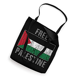 Free Palestine Distressed Flag Save Palestinians Tote Bag