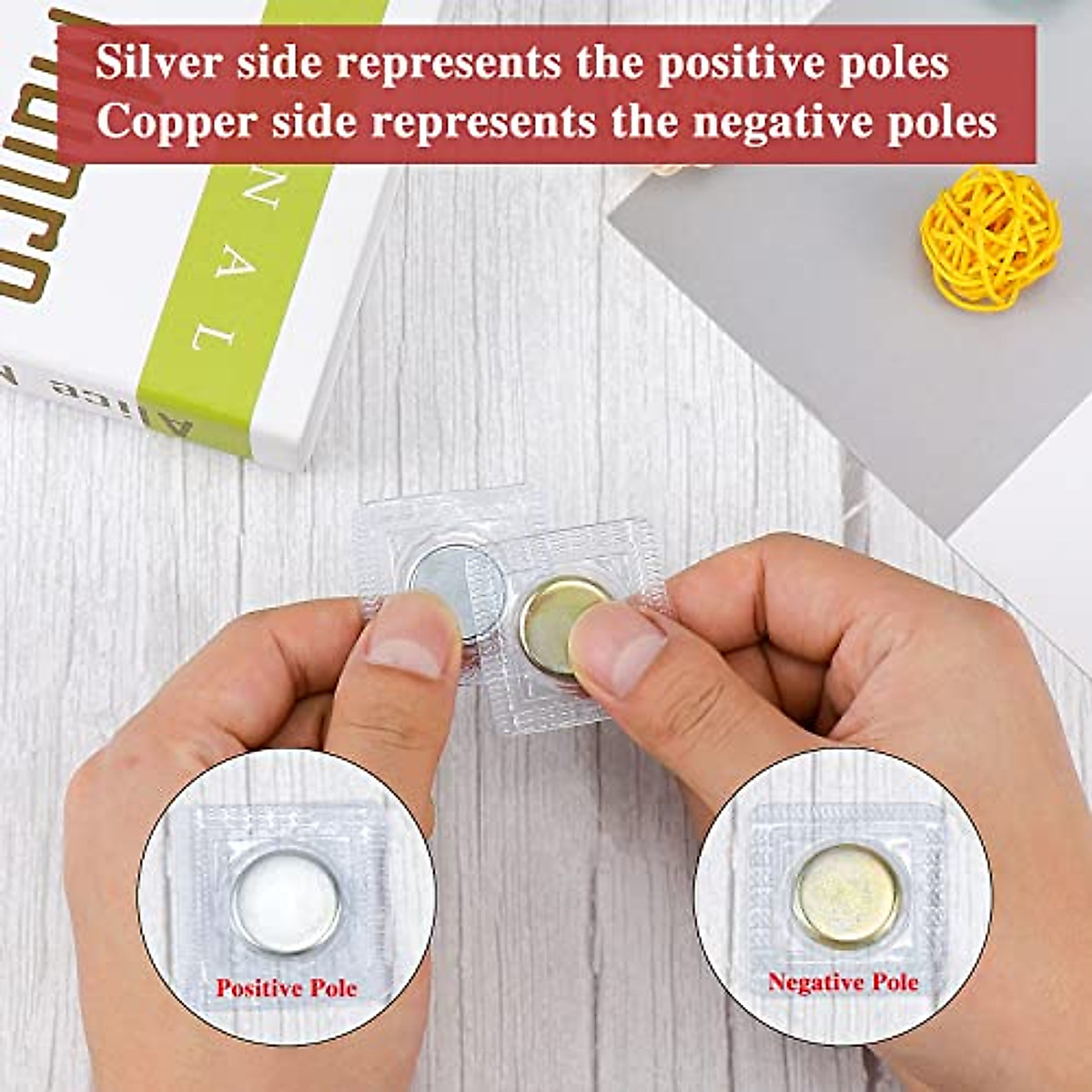 Hysagtek 20 Pairs Hidden Magnetic Snap 15mm 20mm Invisible Sew Magnetic Purse Closure Fastener Hidden Magnet Fastener for Handbag Clothing DIY Craft Sewing, 2 Sizes