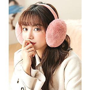Ear Muffs Warm Furry Earmuffs Ear Warmers for Women Girls, Winter Faux Fur Ear Covers for Outdoor Use