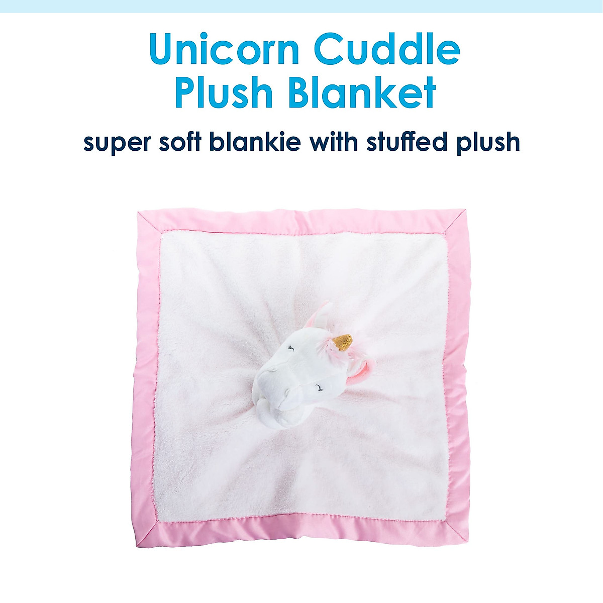 KIDS PREFERRED Unicorn Plush Stuffed Animal Snuggler Blanket
