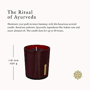 RITUALS Ayurveda Rebalancing Home Decor Scented Candle - Aromatherapy Candle with Indian Rose & Sweet Almond Oil - 10.2 Oz