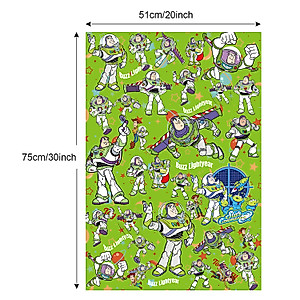 EYQQM Pack of 5 Gift Wrapping Paper 51x75cm Kraft Paper Wrapping Paper Sheets Pack for Kids Birthday, Party Storage Festive Decoration (Green Fly)