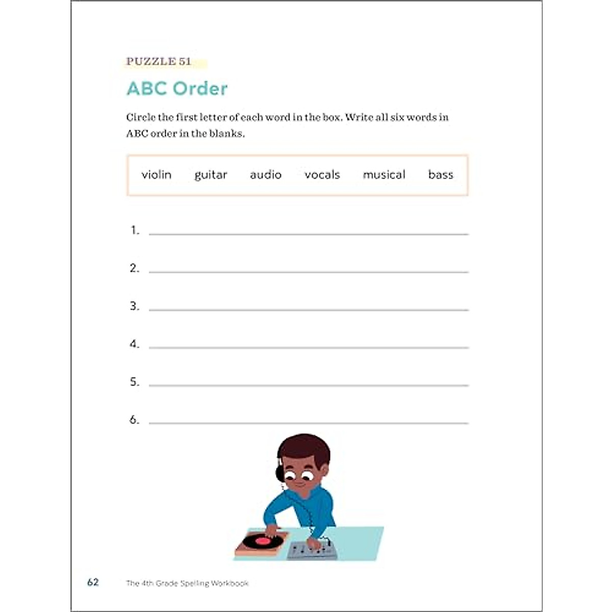 The 4th Grade Spelling Workbook: 95+ Games and Puzzles to Improve Spelling Skills