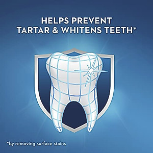 Crest Tar Sm Mnt Wht Size 8.2z Crest Tartar Protection Tartar Control Toothpaste Cool Mint Paste 8.2 Ounce (Pack of 7)
