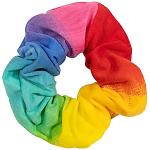 Sesame Street Elmo Infant Baby Girls Graphic T-Shirt Mesh Skirt and Scrunchie 3 Piece Outfit Set Red/Rainbow 18 Months