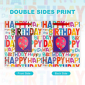 2-Pack 12.6" Large Happy Birthday Gift Bags for Birthday Party with Tissue Paper