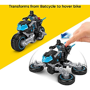 Fisher-Price Imaginext DC Super Friends Batman Toy Bat-Tech Batcycle Vehicle & Figure Set for Preschool Pretend Play Kids Ages 3+ Years