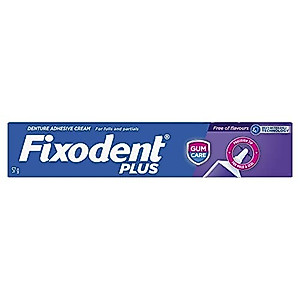 Fixodent Plus Denture Adhesive Cream for Fulls and Partials, 2 oz (57g) - 1 Count