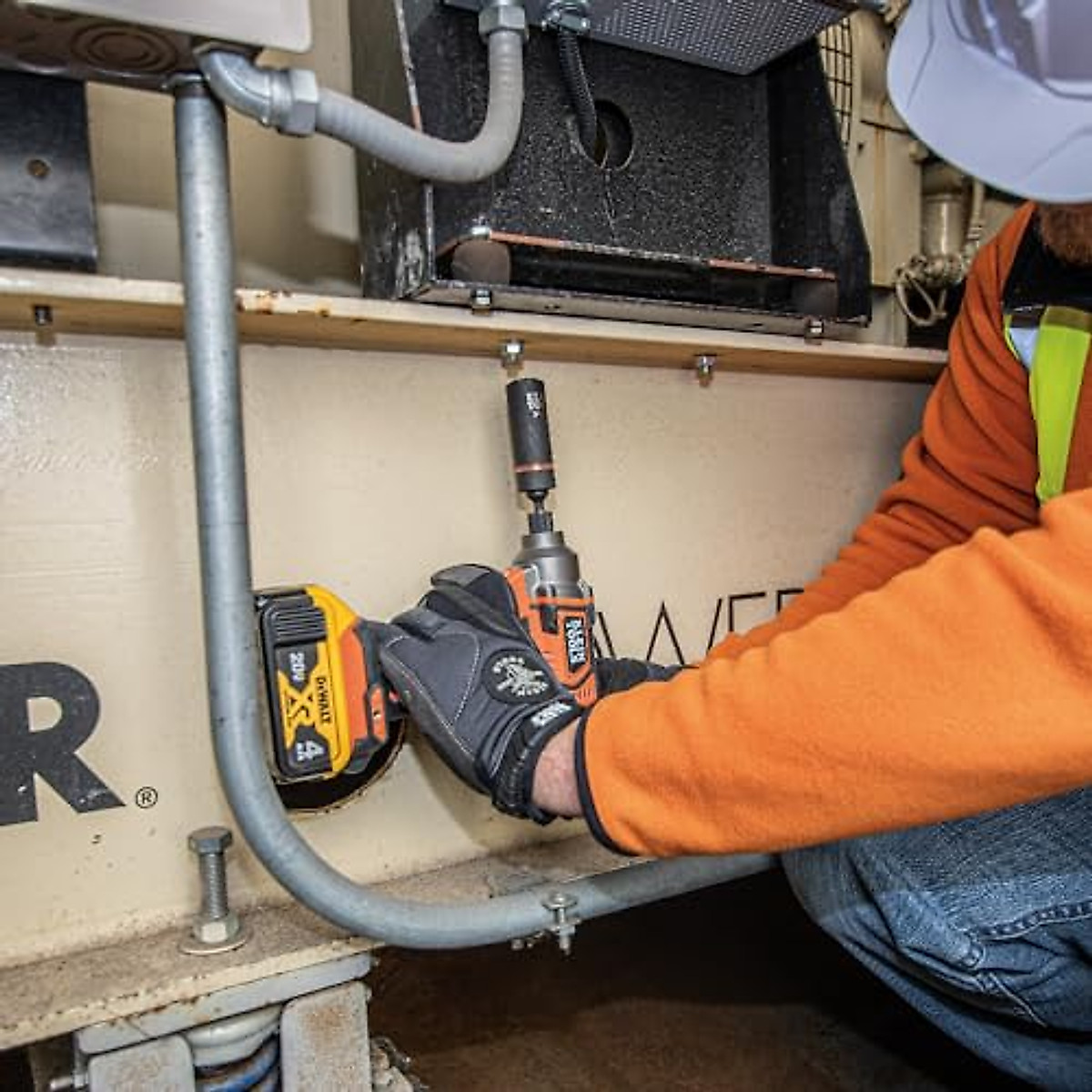 Klein Tools 66050E Metric Socket Set, Impact with 1/2-Inch Drive, 12-Point Deep Sockets, 5-Piece Set, Includes Carrying Case