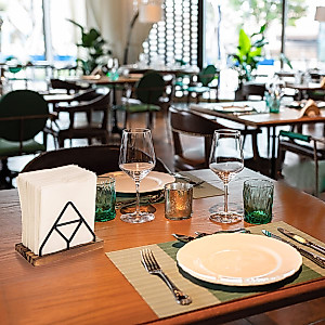 Choxila Napkin Holder for Table, Napkin Dispenser with Black Metal Wire for Modern Farmhouse Decor Restaurant Kitchen Decor