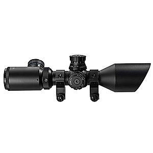 Barska AC11668 3-9x42 2nd Generation Compact Scope with Illuminated Mil-Dot Reticle , Black