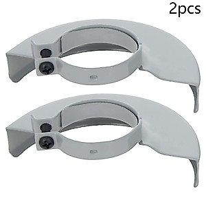 Utoolmart 2pcs 43mm x 110mm White Metal Angle Grinder Wheel Safety Guard Protector Cover for Bosch 110