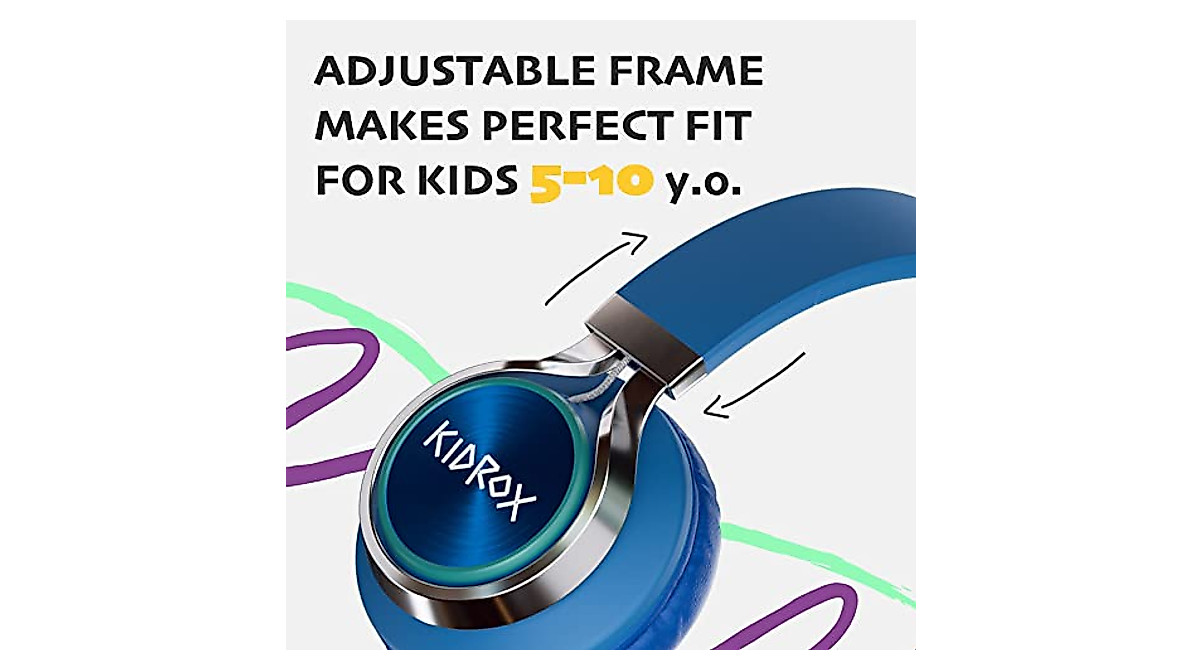 Kidrox Wired Headphones for Kids - Safe & Comfortable