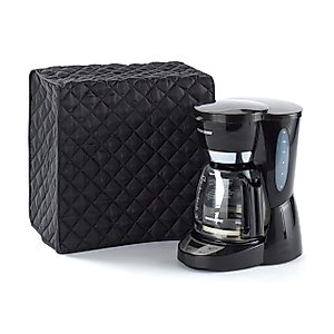 Covermates Keepsakes – Coffee Maker Cover – Dust Protection - Stain Resistant - Washable – Appliance Cover-Black