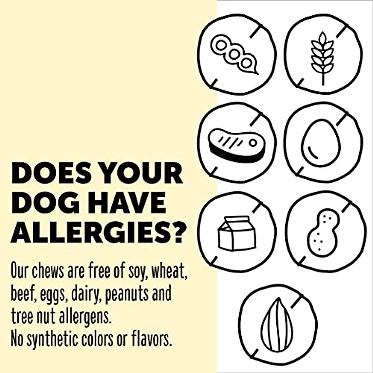 SmartyPants Dog Vitamins and Supplements, Senior Formula: Multivitamin with Glucosamine, Chondroitin, & Probiotics for Joint, Skin, & Gut Support, Peanut Butter Flavor, 60 Soft Chews by SmartyPaws