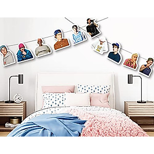 Pop Music Party Banner Decoration (10 foot) for Justin Bedroom Decor, Birthday Parties, Showers, Concerts, Coworker Gift, or Wall Decor