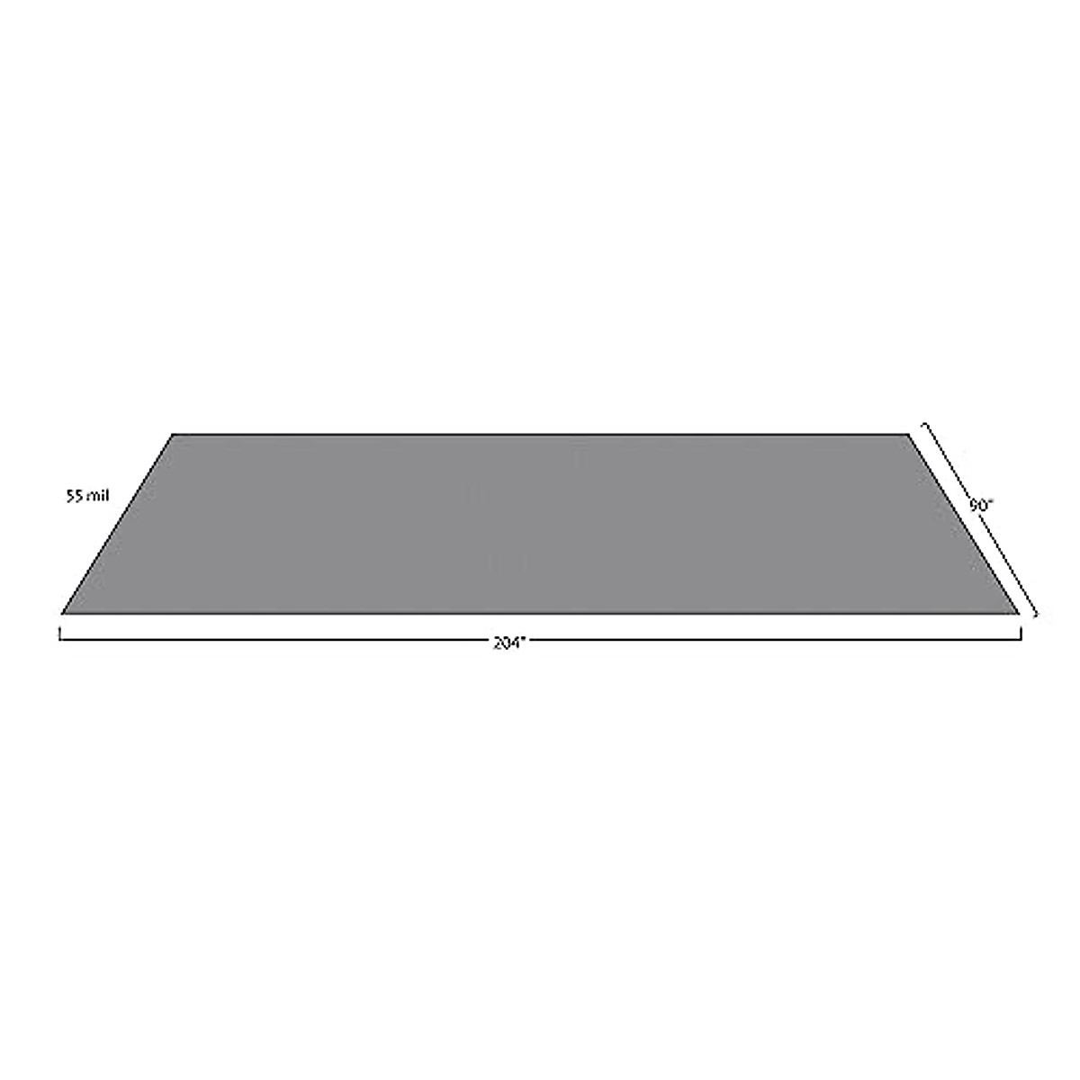 G-Floor for Pets Levant Texture Protective Vinyl Floor Covering for Hardwood, Concrete, and Low-Pile Carpet - 7.5ft x 17ft Slate Grey