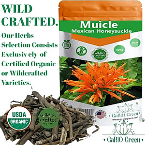 Muicle Mexican Honeysuckle Hierba tea 2 oz 100 % natural ,Gabio Green herbs (2 oz)