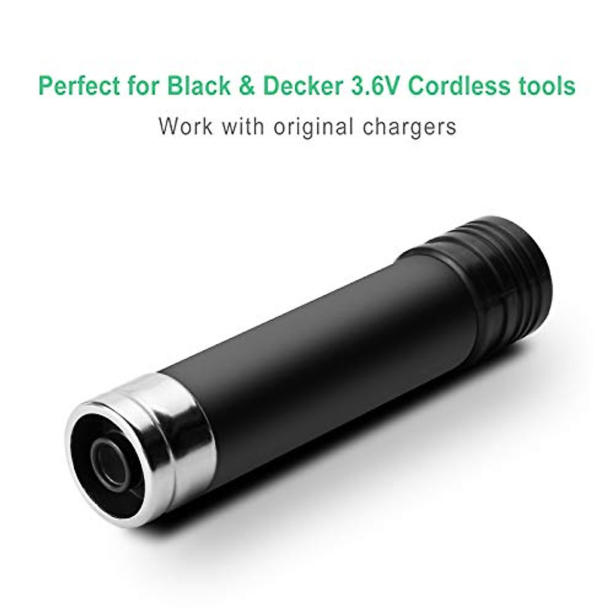 Shentec 2 Pack 3.5Ah 3.6V Replacement Battery Compatible with Black & Decker Versapak Vp100 Vp105 Vp110 Vp142 Vp143 Sears-Craftsman Pivot180 PLR36NC S100 S110 151995-03 387854-00 383900-03, Ni-MH
