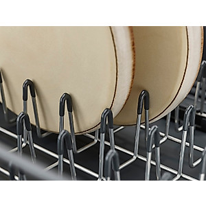 Joseph Joseph Stainless-Steel Extendable Dual Part Dish Rack Non-Scratch and Movable Cutlery Drainer and Drainage Spout, One-size, Gray